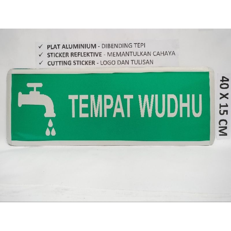 Jual Rambu Tempat Wudhu uk. 40x15cm. | Shopee Indonesia