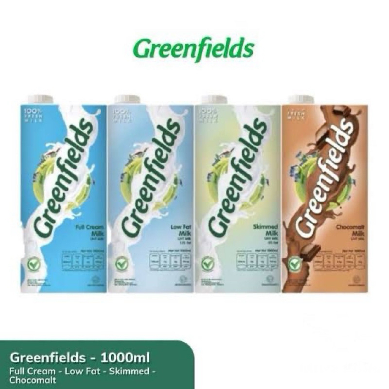 Jual GREENFILEDS Susu UHT 1 Liter | Shopee Indonesia