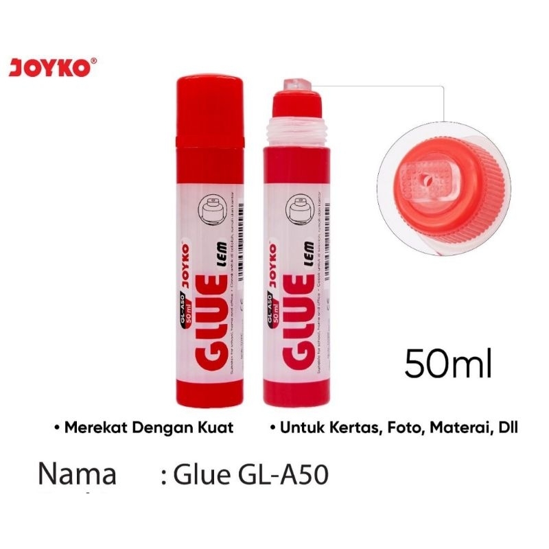 Jual Lem Glue Joyko GL-A50 50 ml (1botol) | Shopee Indonesia