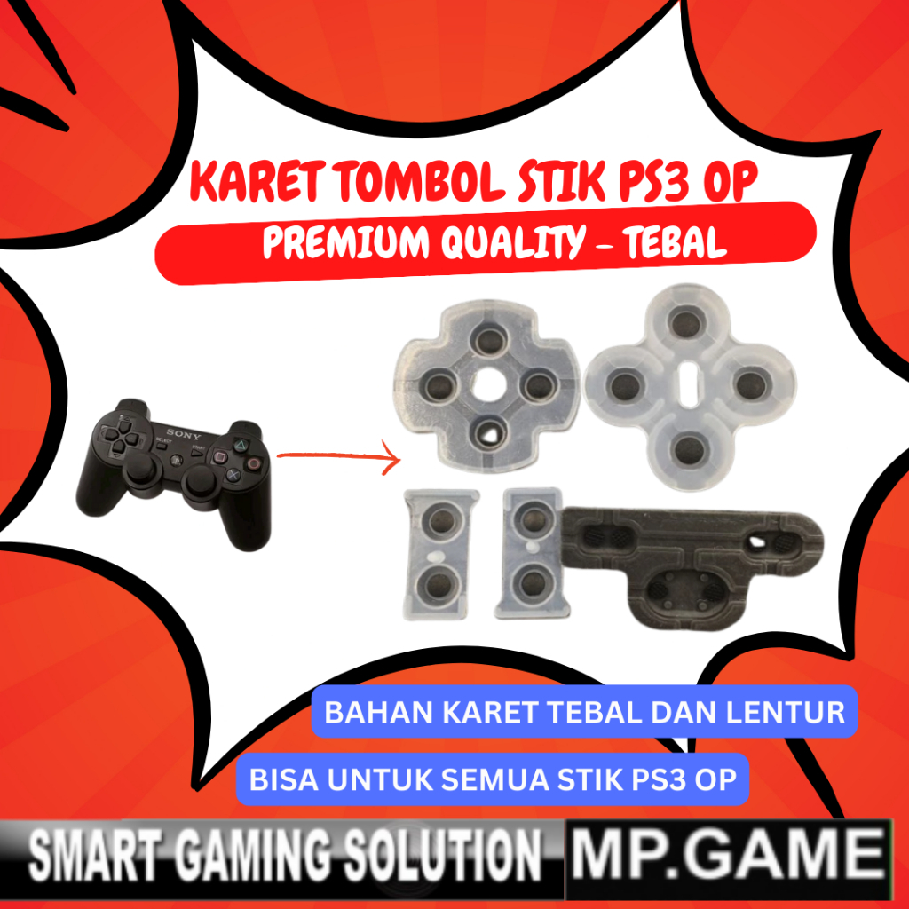 Jual Karet Tombol Stik PS3 Khusus Stik PS3 Tombol Empuk | Shopee Indonesia