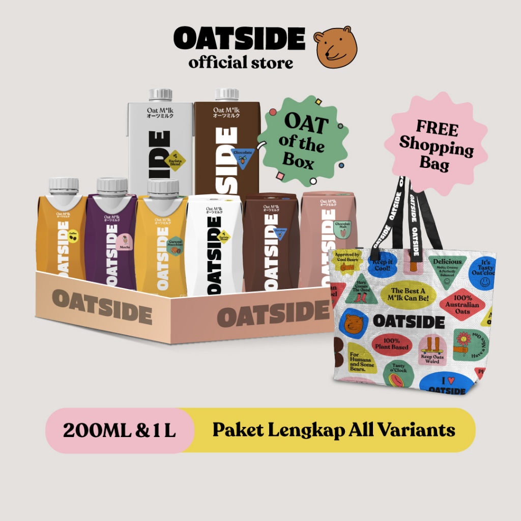 Jual (Paket Lengkap) OATSIDE 1L & Mini 200ml All Variants | Susu Oat ...