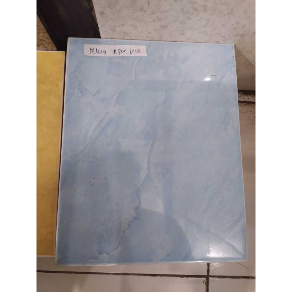 Jual KERAMIK MULIA ALPEN BLUE UK.20X25 GLOSSY LANTAI KERAMIK | Shopee ...