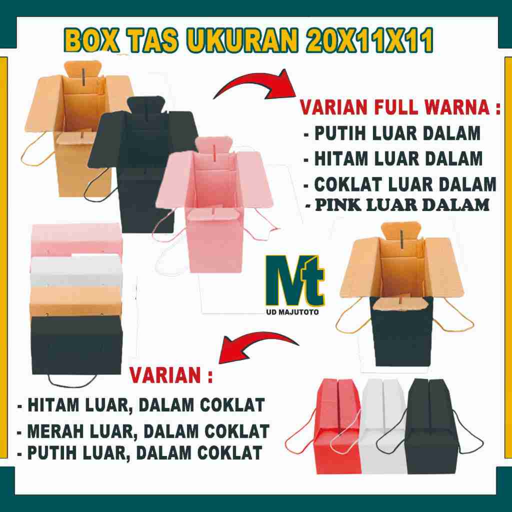 Jual (PAKET 5 PCS) Box 20x11x11 Cm/Box Tas / Box Souvenir / Kardus ...