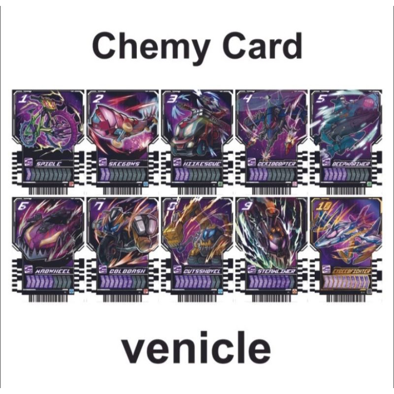 Jual CUSTOM CHEMY CARD VENHICLE KAMEN RIDER GOTCHARD | Shopee Indonesia