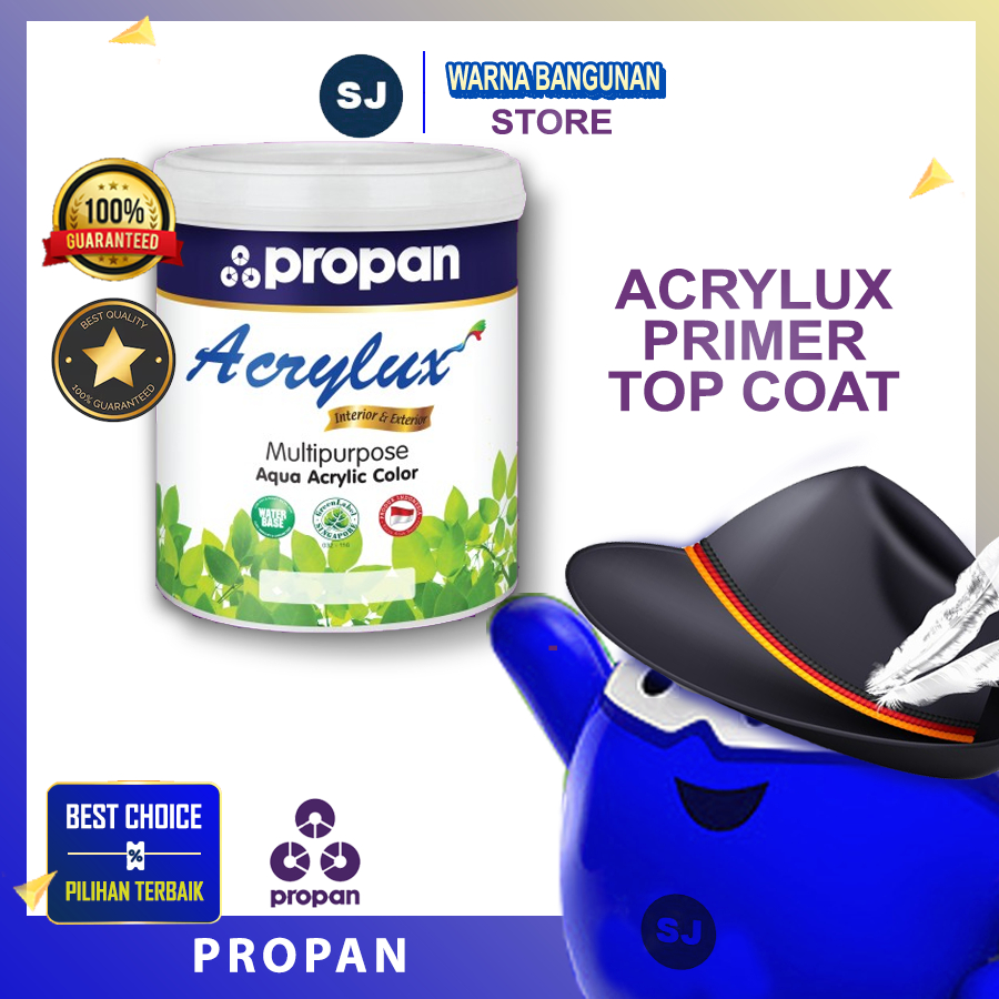 Jual PROPAN ACRYLUX CAT AQUA ACRYLIC WATERBASED ( 1 LITER ) | Shopee Indonesia