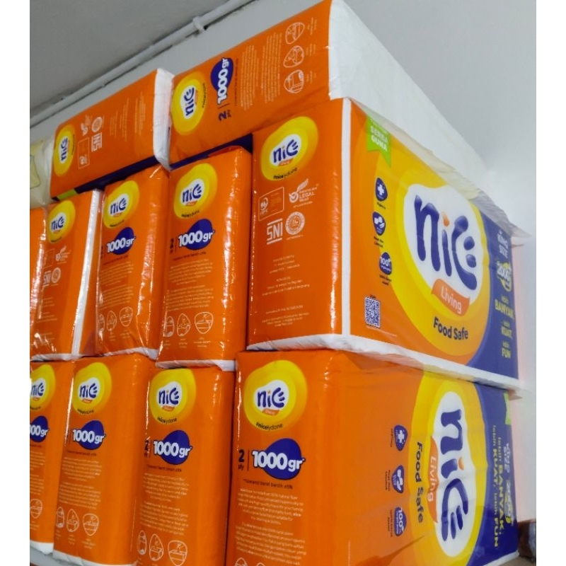 Jual TISSUE NICE 1000 GRAM 2PLY KEMASAN TERBARU DAN TERMURAH | Shopee ...