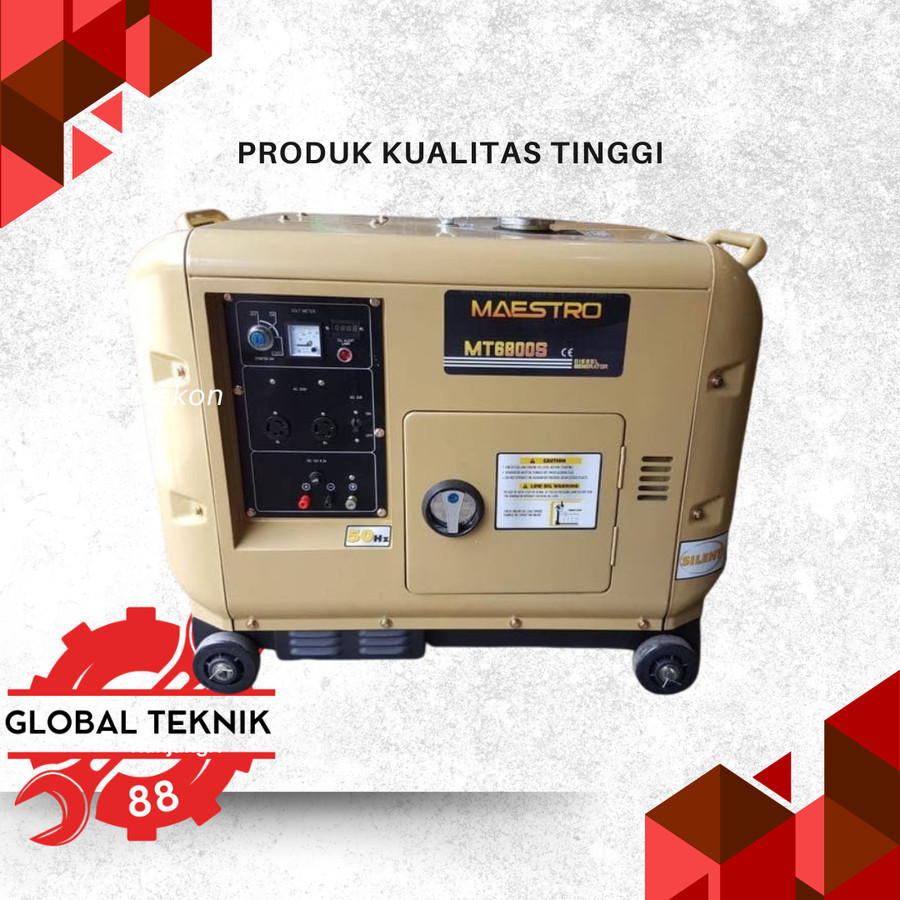 Jual GENSET SOLAR SILENT MT 6800 S MAESTRO 5000 WATT MT6800S Generator ...