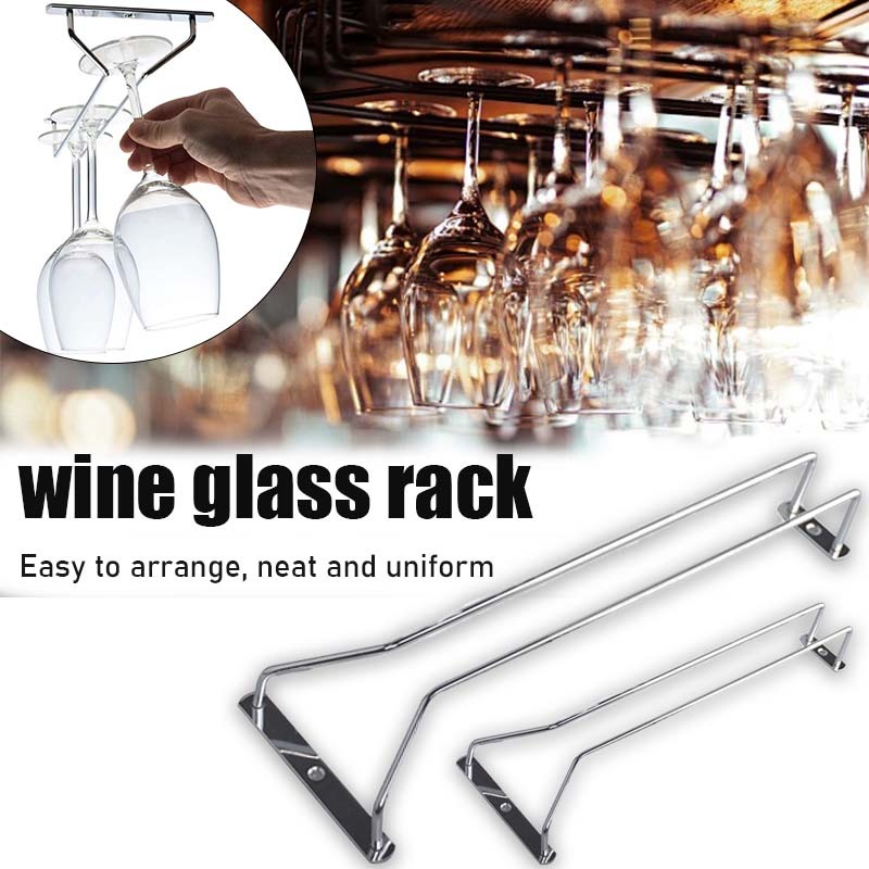 Jual Stainless Gantungan Gelas Mini Bar Rak Gelas Wine Gantung Gelas Sloki / Gantungan Cangkir ...