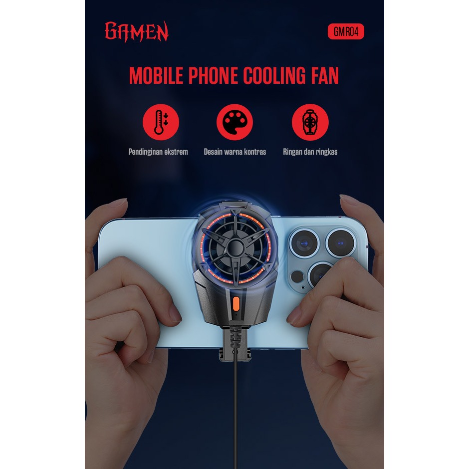 Jual GAMEN Fan Cooler GMR04 Radiator Pendingin HP Cooling Fan Gaming ...