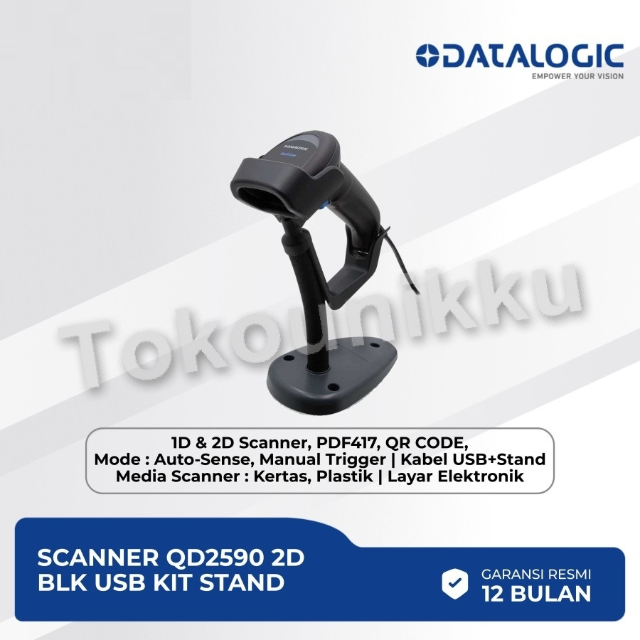 Jual Datalogic QD2590 USB 2D Barcode Scanner Imager QD-2590 QR Code ...