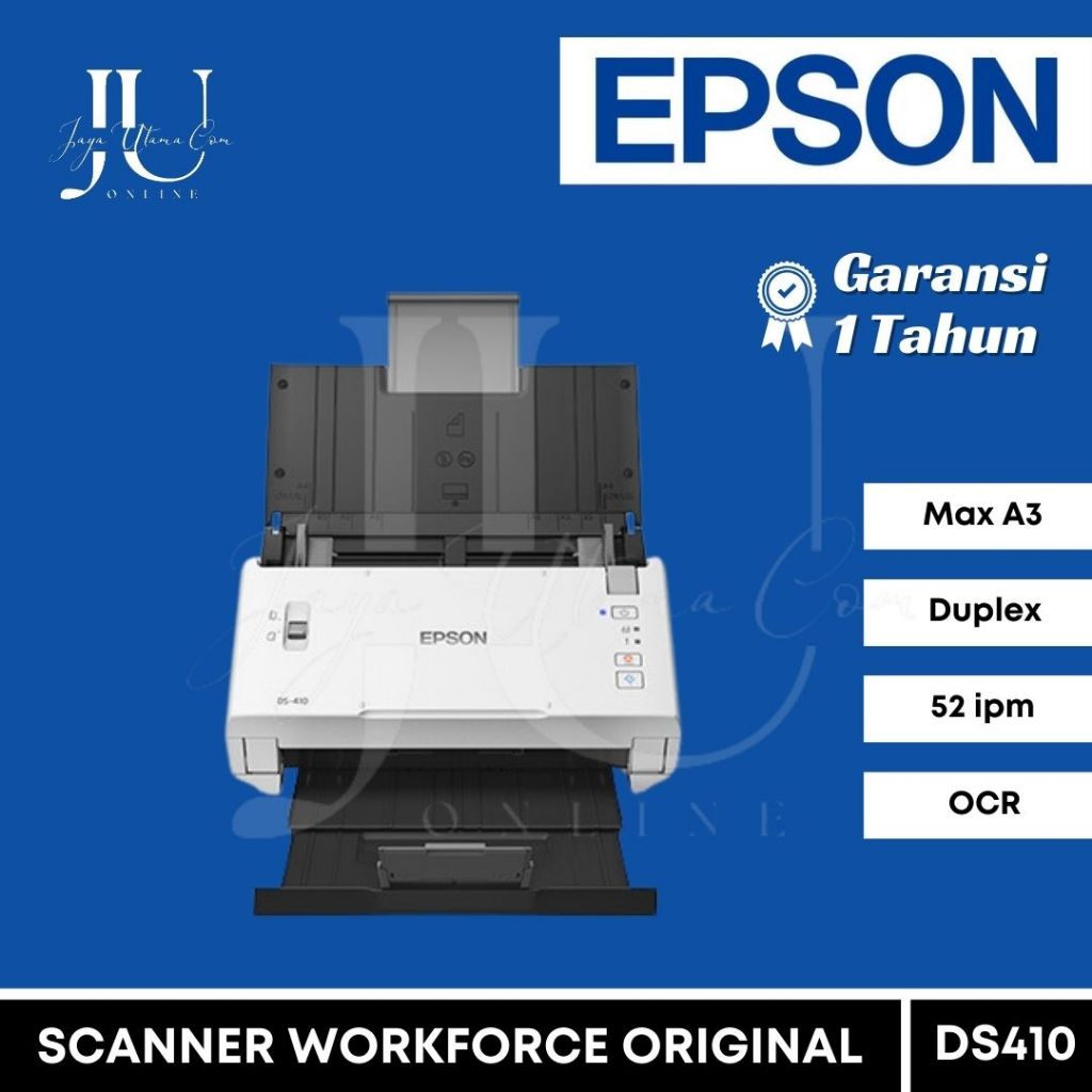 Jual Scanner Epson DS-410 Sheet-fed A4 | Duplex, ADF, Garansi Resmi ...