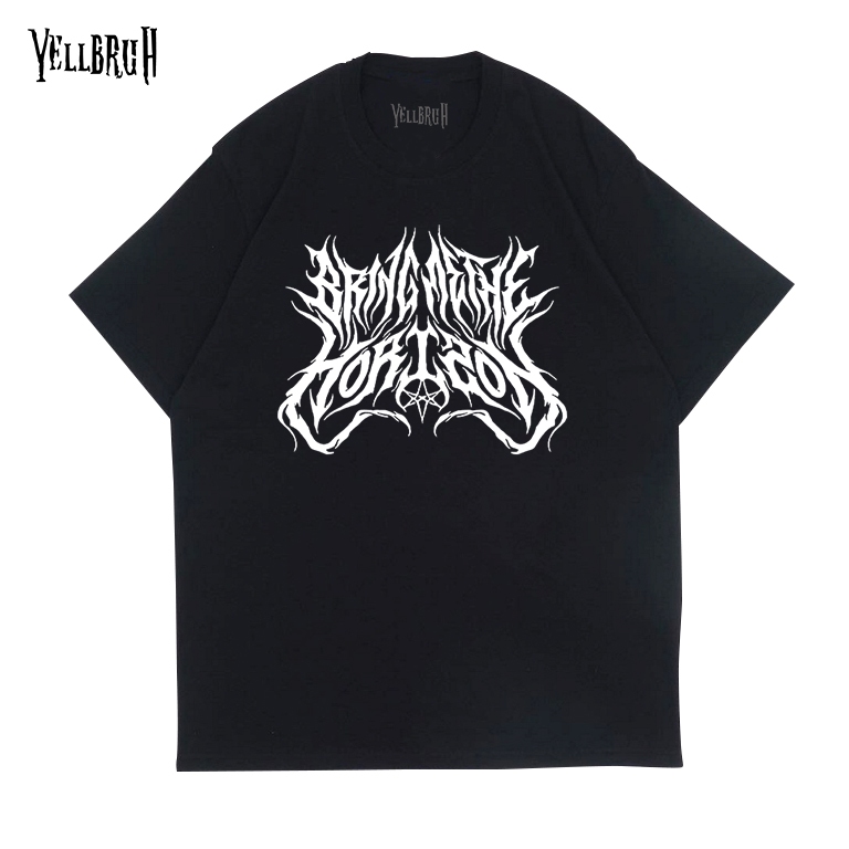 Jual Tshirt Oversize Bring Me The Horizon BMTH Font Root | Shopee Indonesia