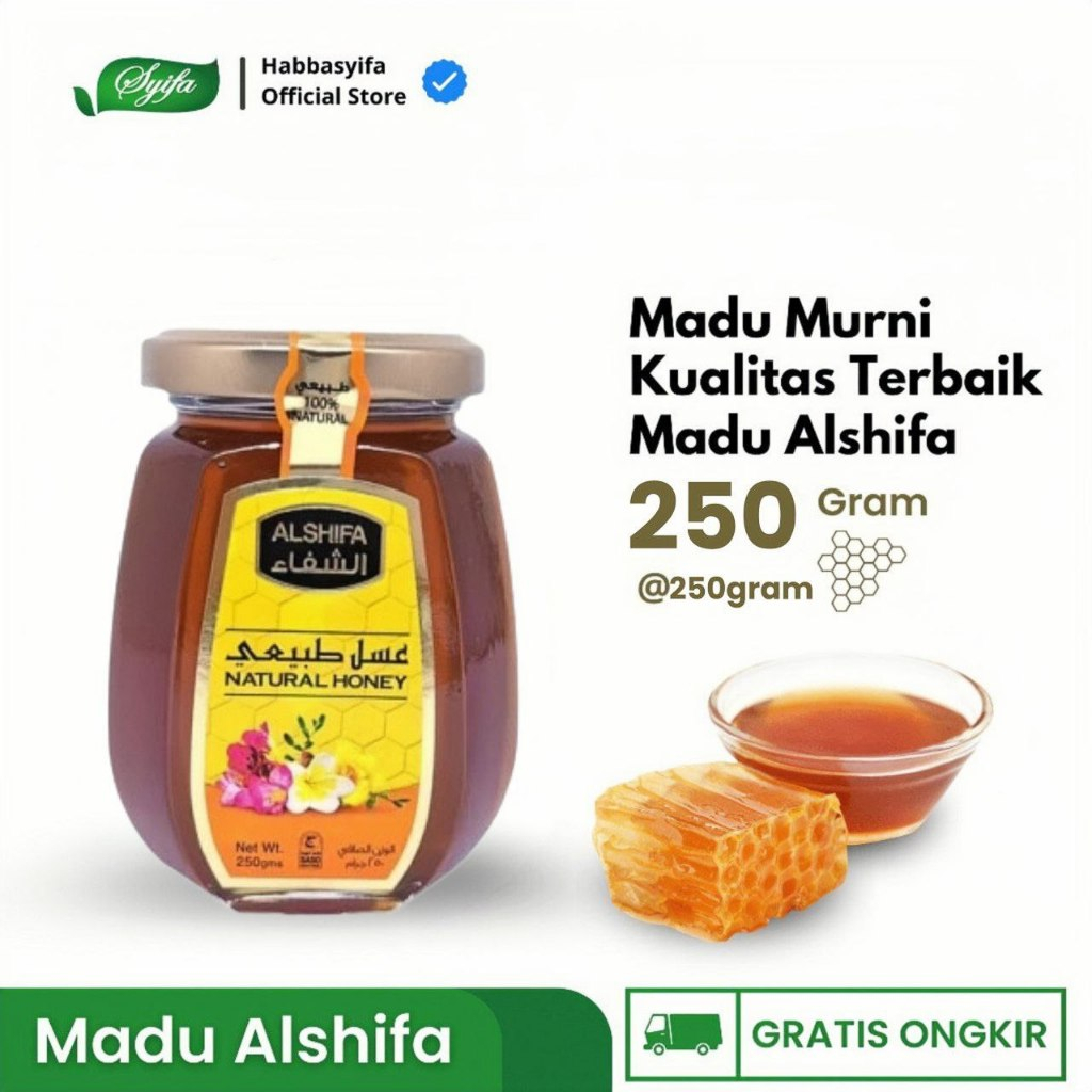 Jual Madu Al Shifa Asli Import Arab Madu Alshifa Kemasan 125gr, 250gr ...