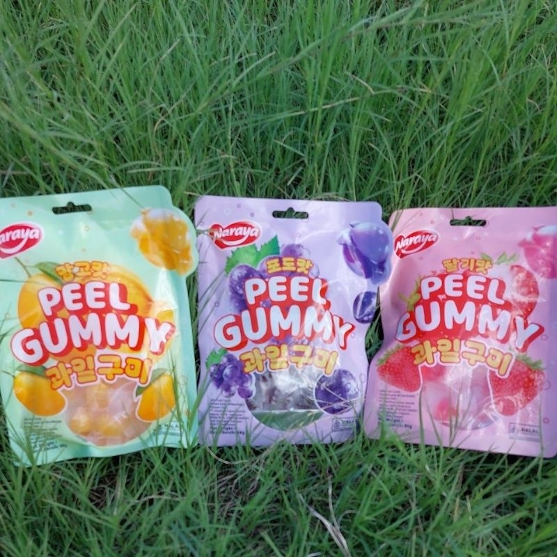 Jual Peel Gummy Naraya 80g / permen jelly lunak / permen jelly viral / jelly fruit candy ...