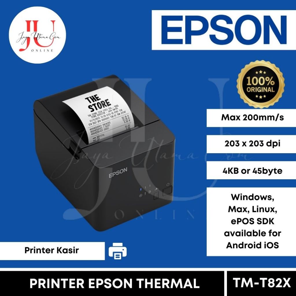 Jual Printer Epson TM-T82X USB / Printer Kasir Thermal LAN Ethernet ...