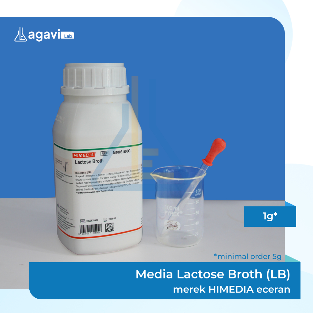 Jual Media Lactose Broth/ Lactosa Broth/ Laktosa Broth/ LB/ Media LB ...