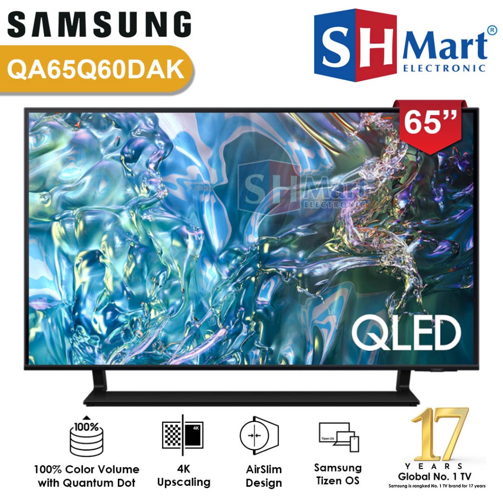 Jual SMART TV SAMSUNG 65 INCH 65Q60D QLED 4K UHD QA65Q60DAKXXD NEW 2024 GARANSI RESMI | Shopee ...