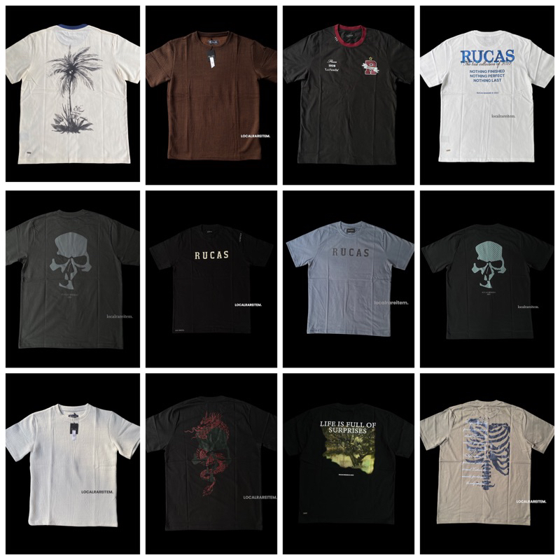 Jual T-SHIRT RUCAS ORIGINAL (THE LAST / PERSIJA / THE INITIAL / PALM ...