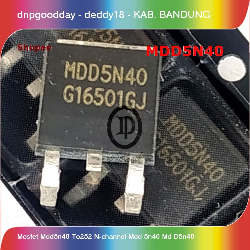 Jual mosfet mdd5n40 to252 n-channel mdd 5n40 md d5n40 | Shopee Indonesia
