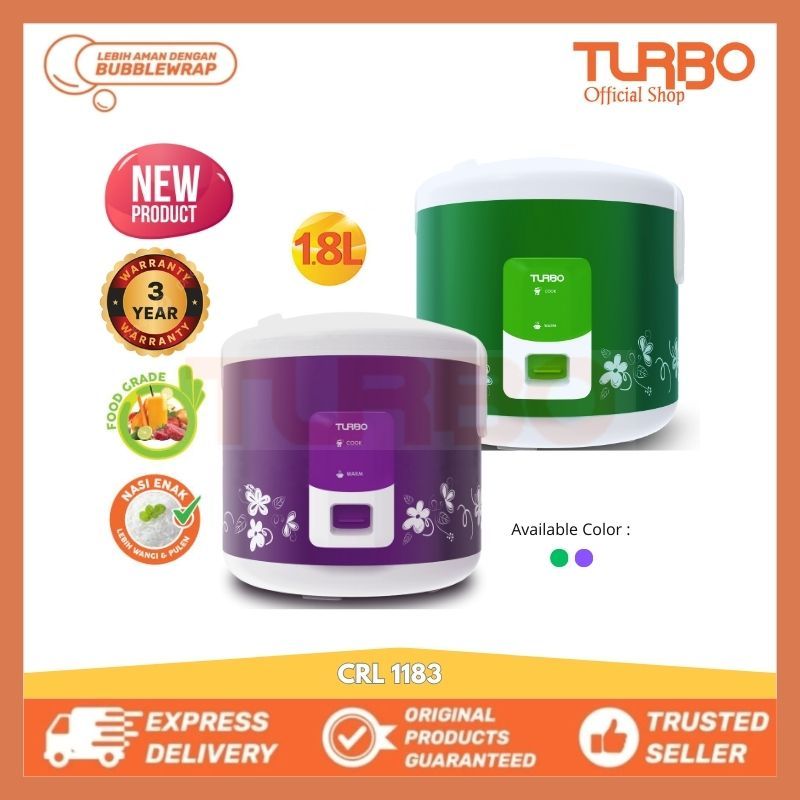 Jual [NEW] Turbo Rice Cooker Magic Com Penanak Nasi CRL1183 Dua Pilihan ...