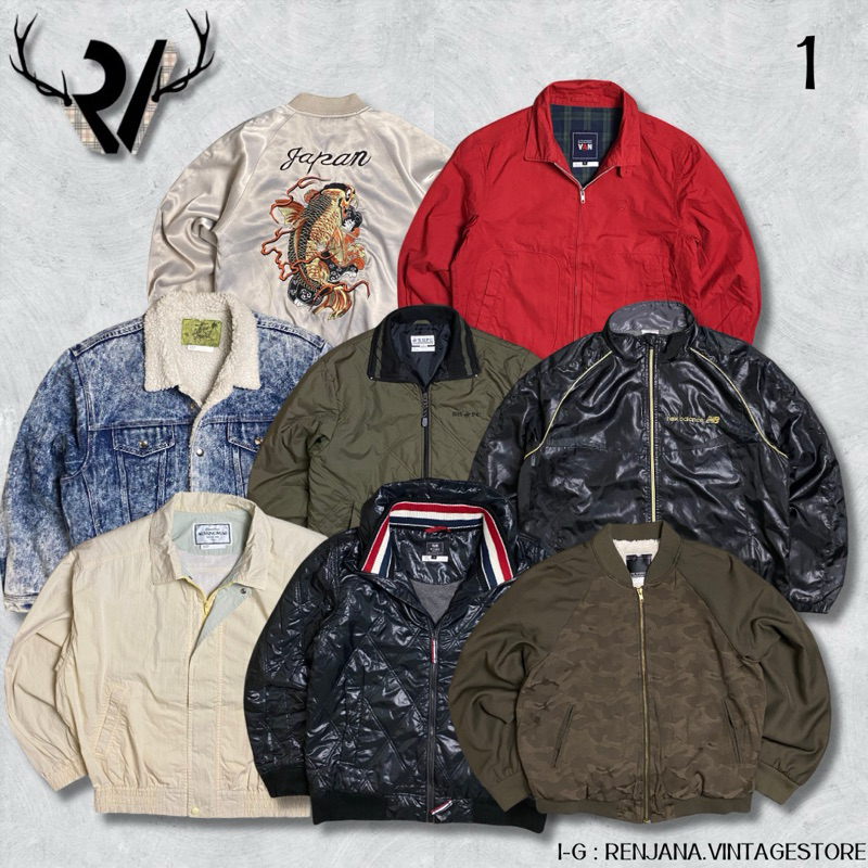 Jual Jacket Vintage Work Windbreaker Recycle Bomber Outdoor Puffer ...