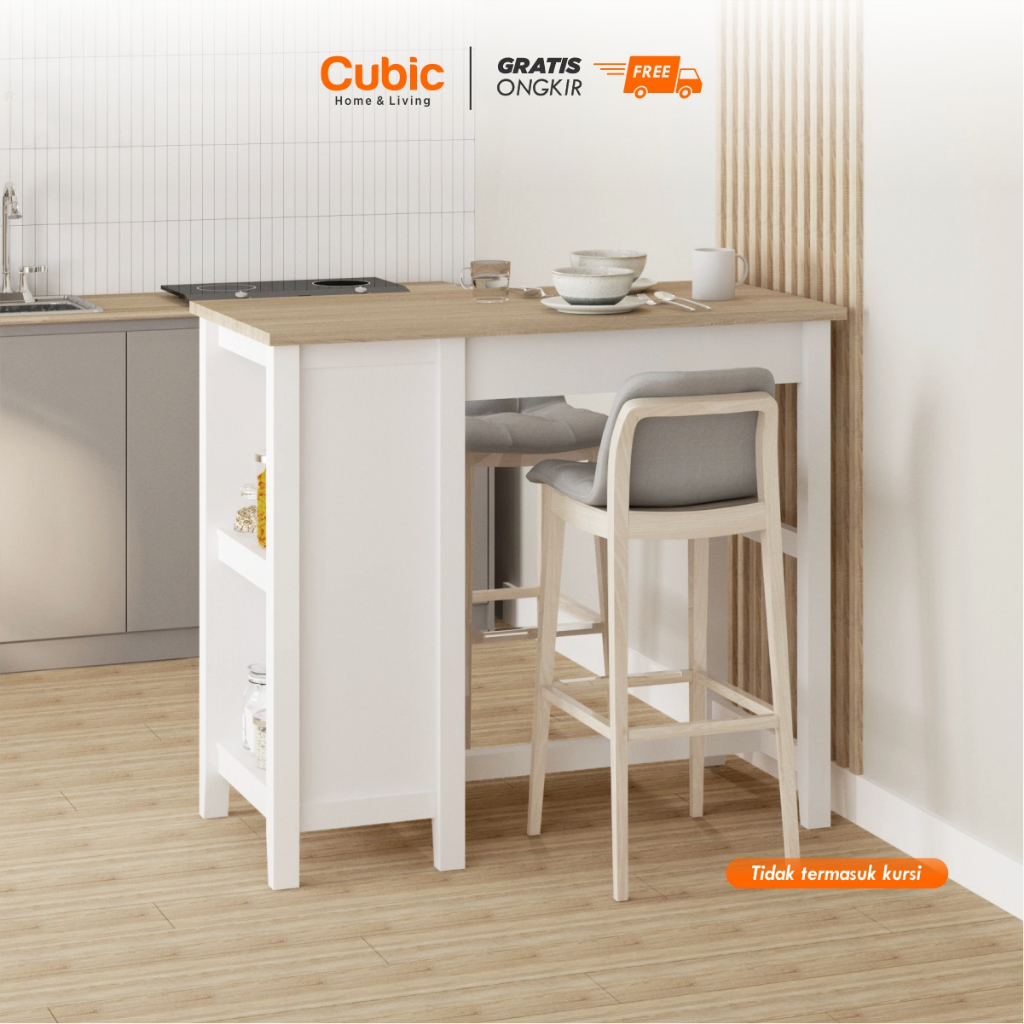 Jual Cubic Meja Makan Tinggi / Bar Table / ELENA BT 121 | Shopee Indonesia