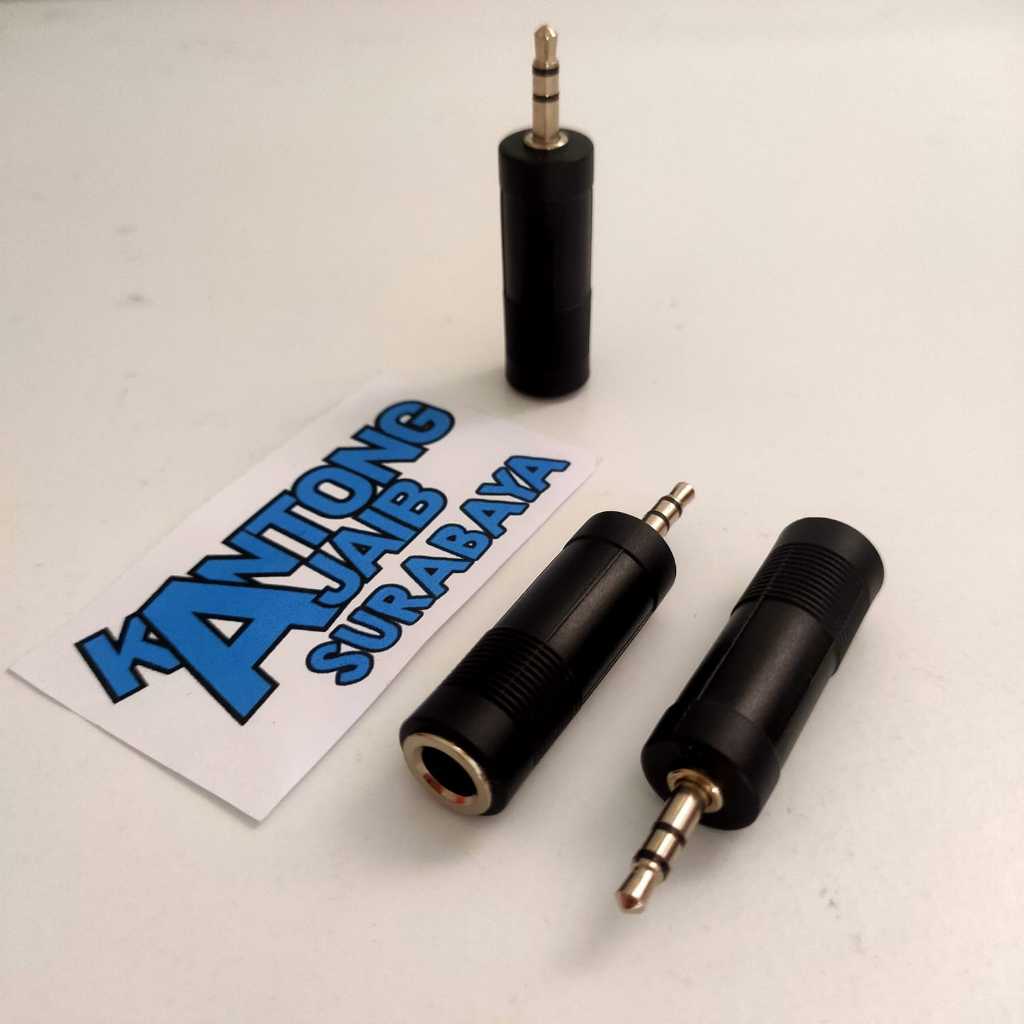 Jual Sambungan Stereo Jack Mini 3,5mm Male ke Soket Akai 6,5mm Mic ...