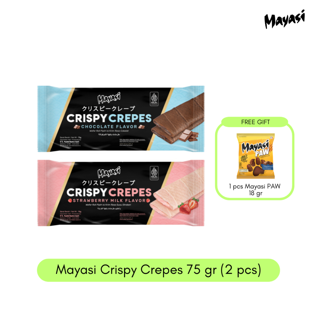 Jual Mayasi Crispy Crepes 75 gr (2 pcs) | Shopee Indonesia