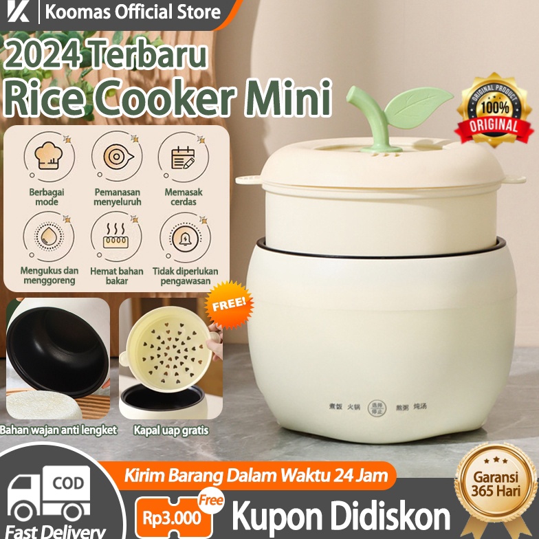 Jual Koomas Rice Cooker Mini 18L Mejikom Kecil Mengukus Dan Memasak ...