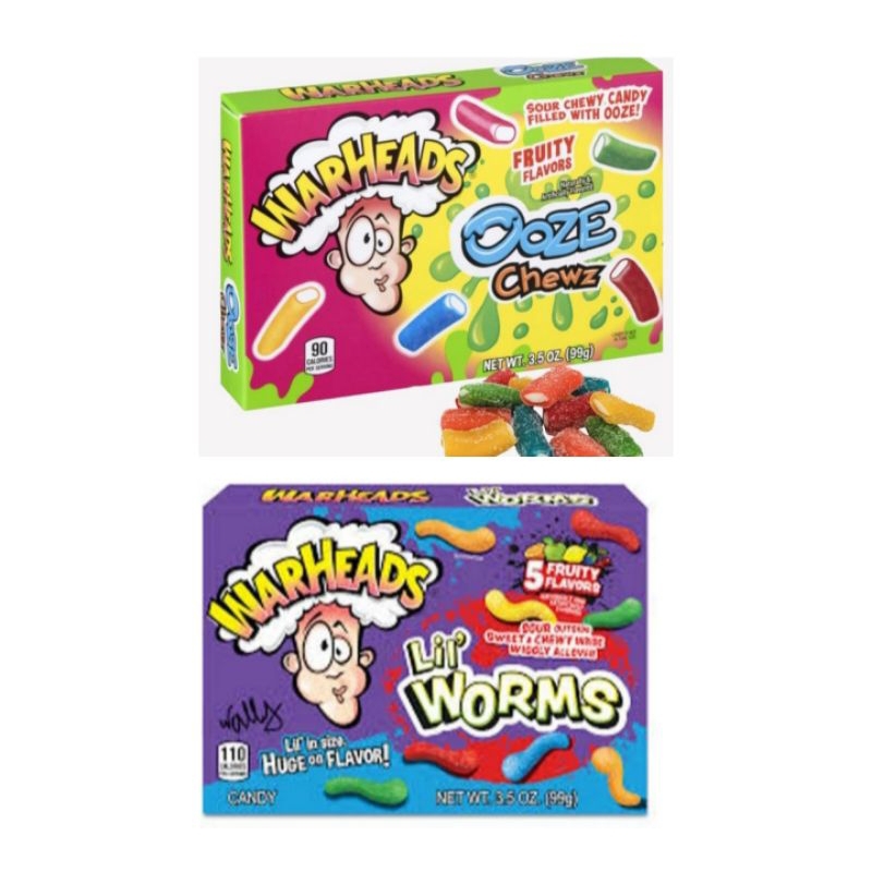Jual Warheads Sour Sweet Chewy Candy with Fruity Flavors 99g | Shopee ...
