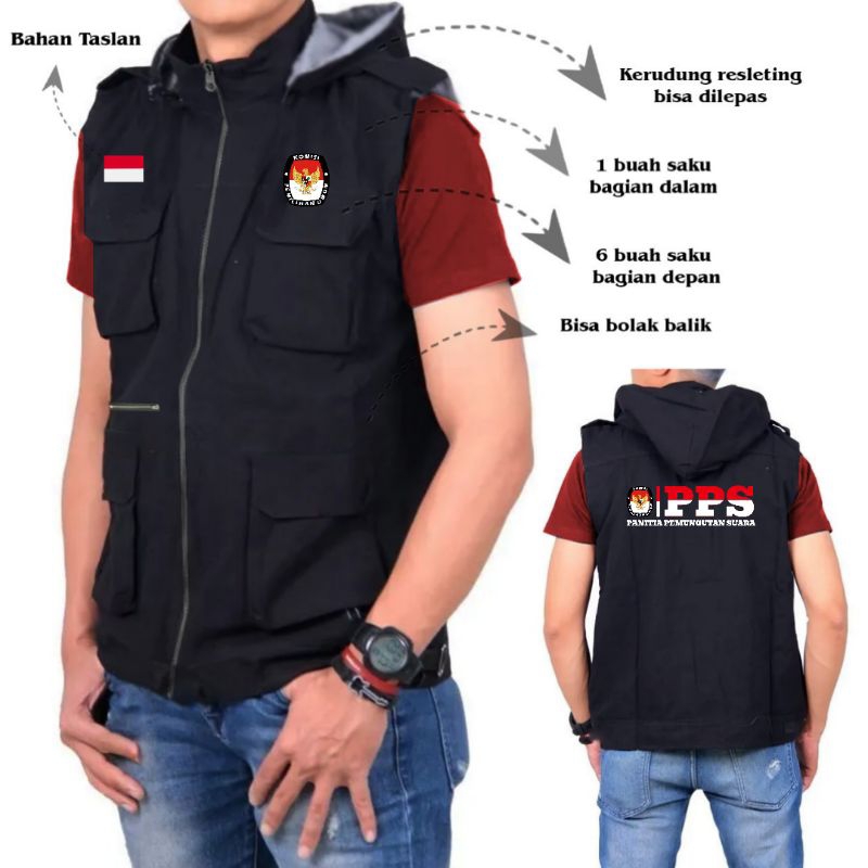 Jual JAKET ROMPI PPS (PANITIA PEMUNGUTAN SUARA)/ROMPI PEMILU/JAKET ...