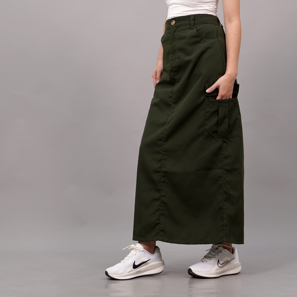 Jual Okechuku MAGGIE Rok Cargo Bawahan Wanita Kekinian Model Terbaru ...