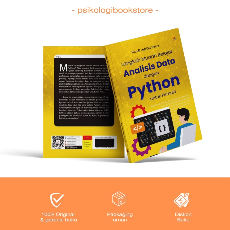 Jual Buku Langkah Mudah Belajar Analisis Data Dengan Python e OL5 | Shopee Indonesia