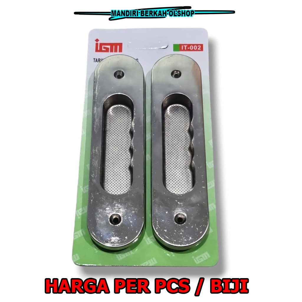 Jual Tarikan Tanam Pintu Dorong Warna Croom NB l Handle Geser l Pintu ...