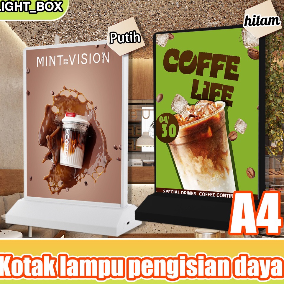 Jual Ready display menu LED Kotak lampu pemesanan pengisian daya dua ...