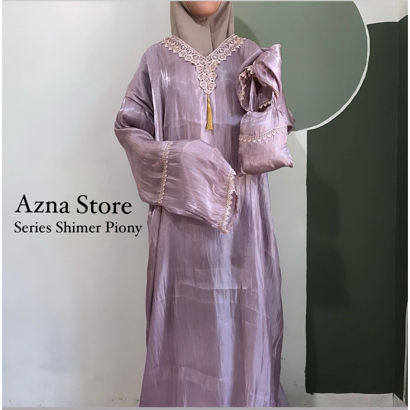 Jual Mukena Abaya Sholat Shimer Premium 354 | Shopee Indonesia