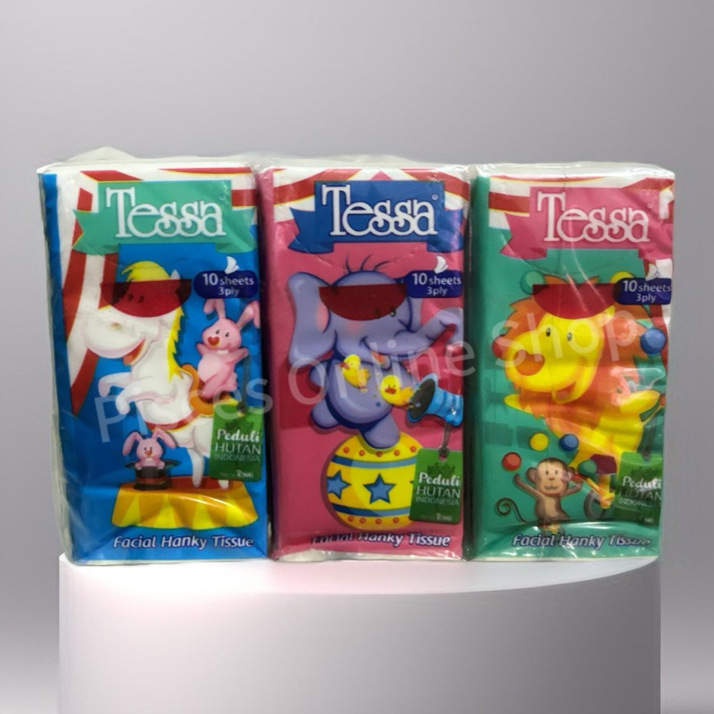 Jual [1 paket=4 bundle] TESSA Tisu/Tissue Pocket/Hanky 1 bundle isi 6 ...