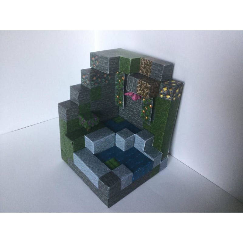 Jual Lembaran pola papercraft minecraft Lush cave 2 untuk expansion ...