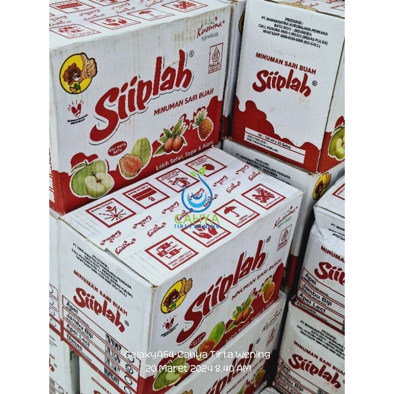 Jual SIIPLAH MINUMAN SARI BUAH APEL LECI 120ml x 32 | Shopee Indonesia