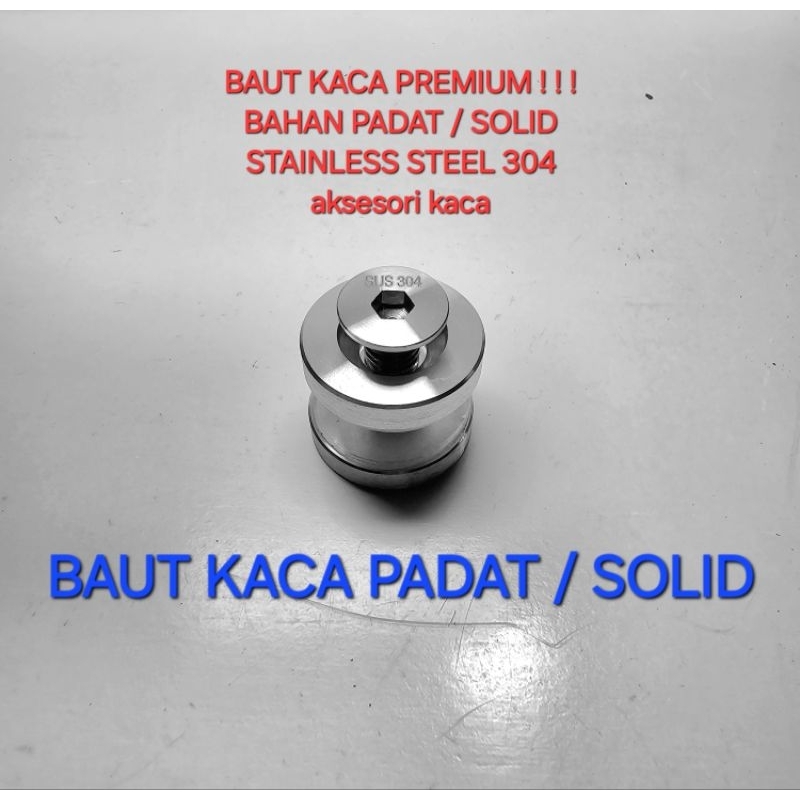 Jual BAUT KACA SOLID PADAT TIANG RAILING KACA BRAKET SAYAP JEPIT ...