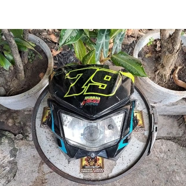 Jual lampu depan klx 150 l s ORIGINAL reflektor headlamp kawasaki klx s ...