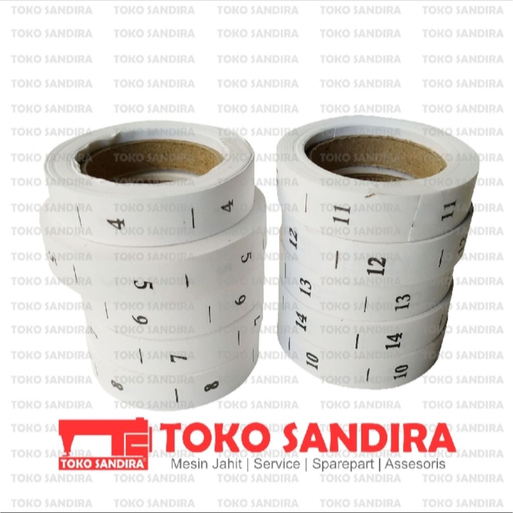 Jual 300 pcs Size Sablon/Label Size Angka/label sablon angka/size baju ...