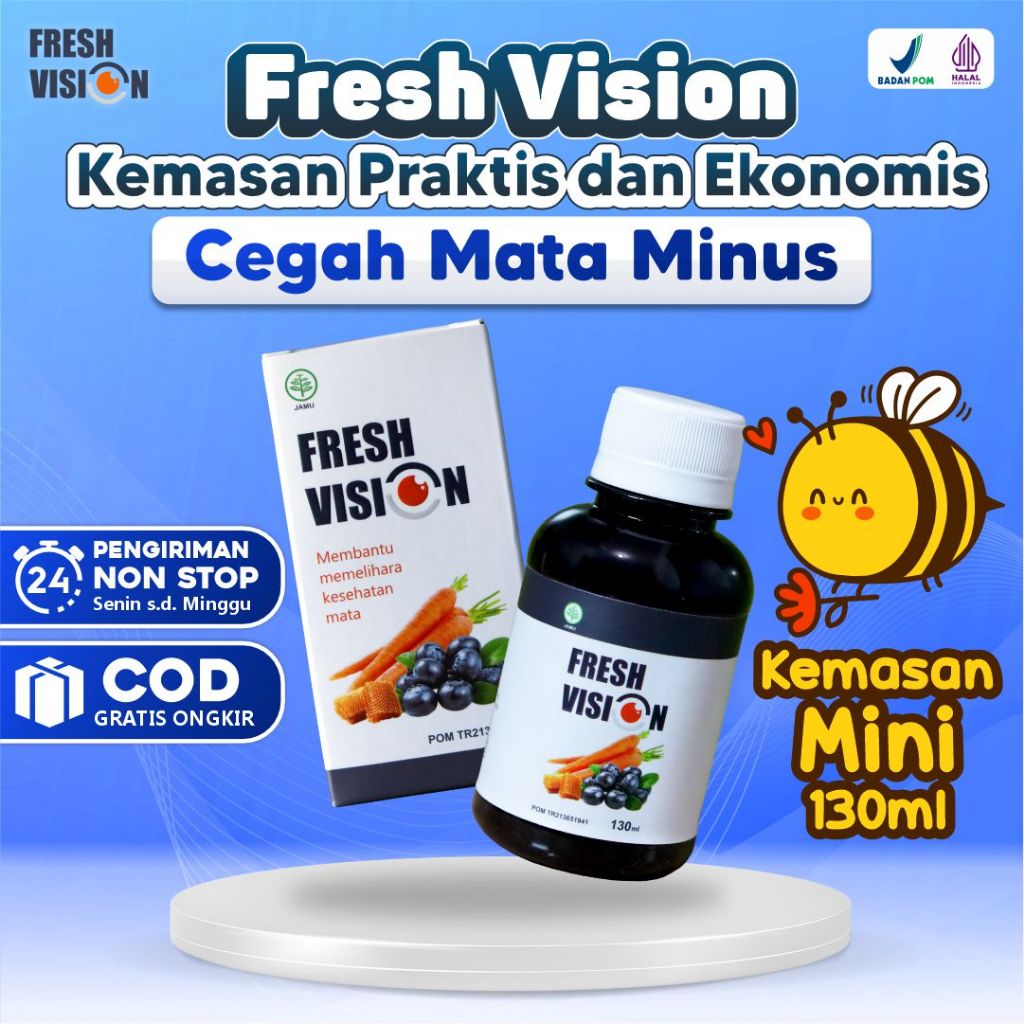 Jual Fresh Vision Mini Kemasan Praktis dan Ekonomis Cegah Mata Minus ...