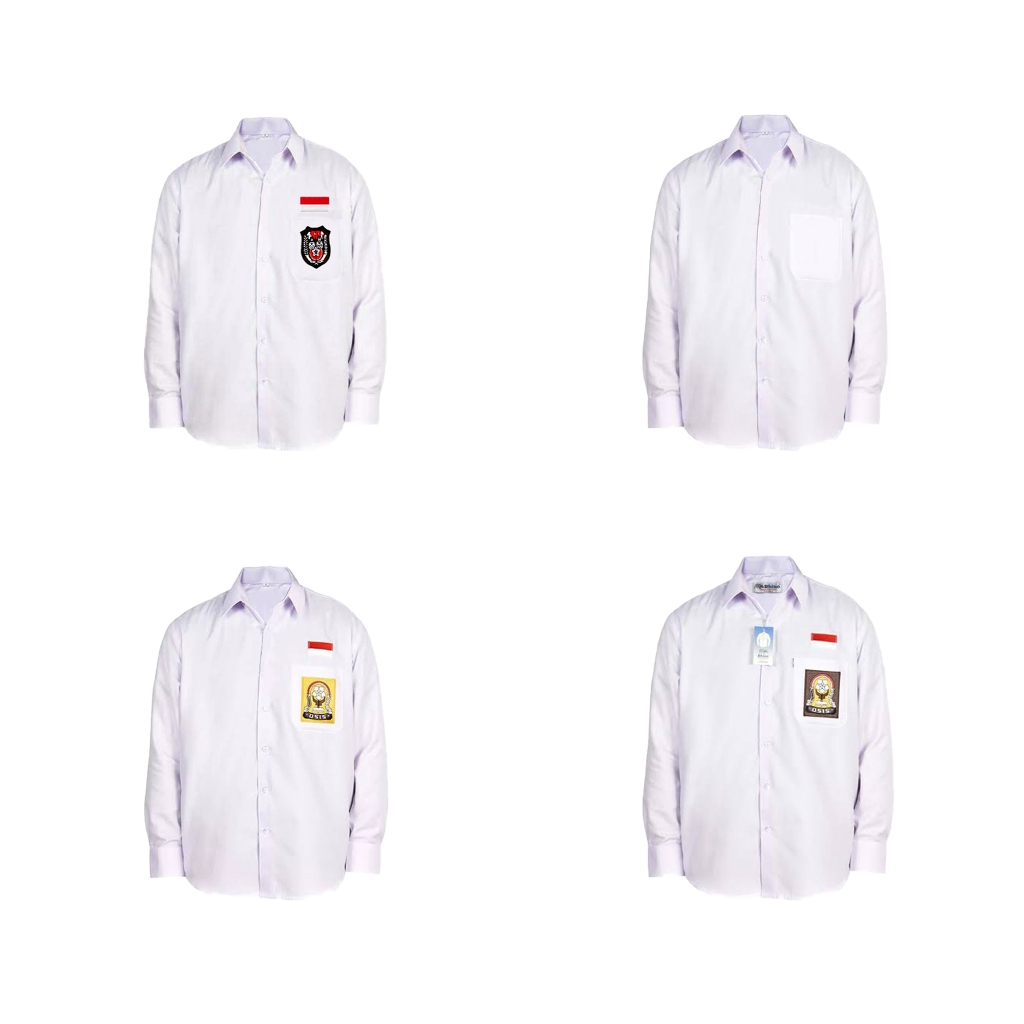 Jual Kemeja Seragam Sekolah SD SMP SMA Baju Putih Panjang Anak Laki ...