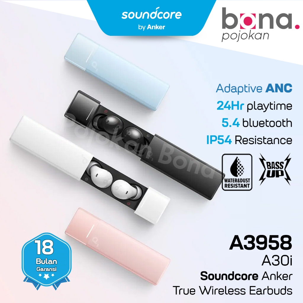 Jual Anker Soundcore A30i NC True Wireless TWS Earphone Bluetooth A3958 ...