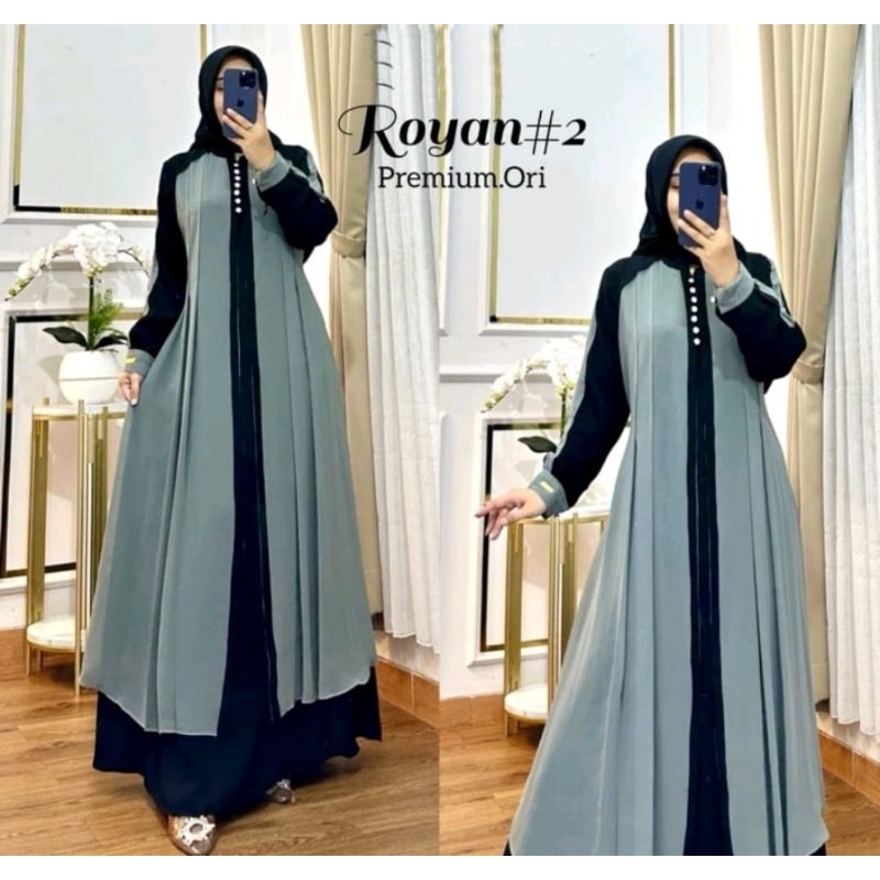 Jual Gamis Azahra Set Hijab Crinkle Aleva Motif Etnik Dress Model Outer Terbaru | Shopee Indonesia