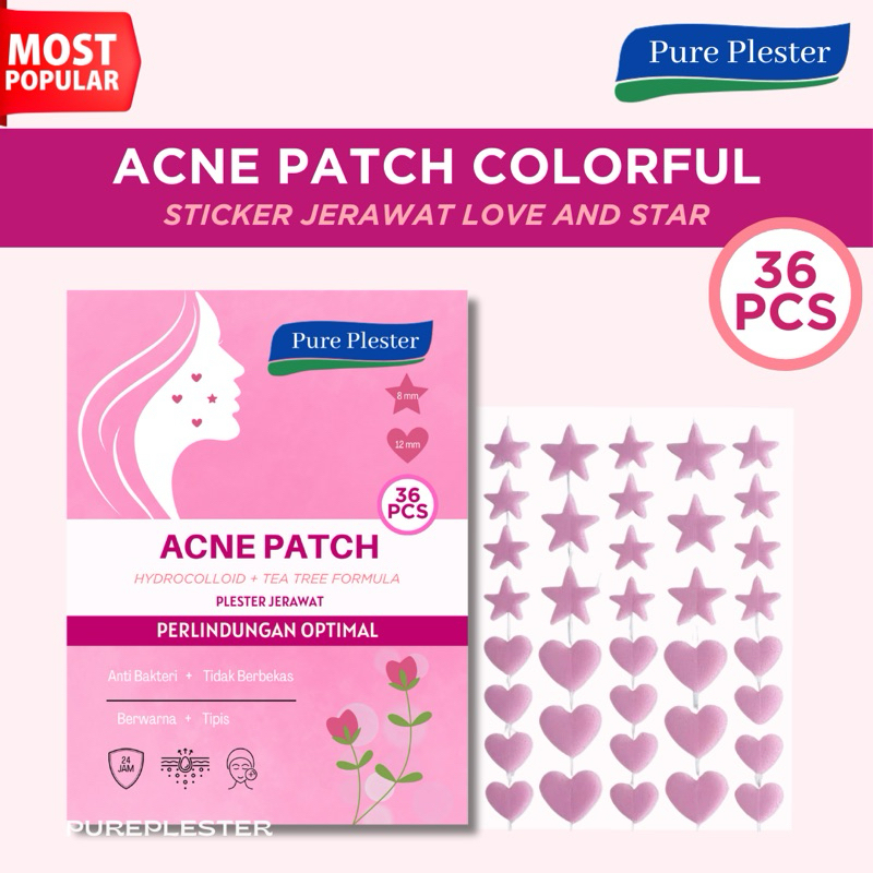Jual Acne Pimple Patch / Plester Jerawat Warna Pink Karakter Star dan ...