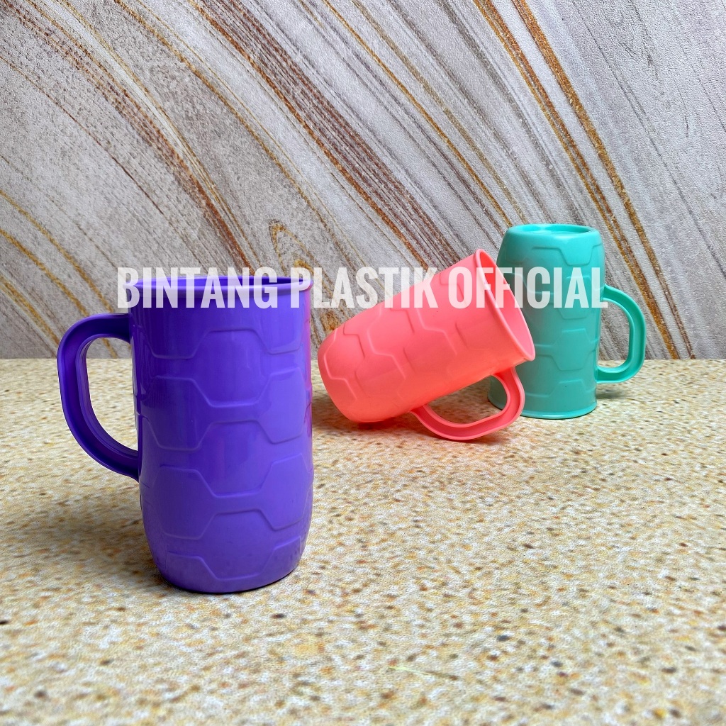 Jual (1 LUSIN) CANGKIR JACOB STAR BESAR 500ML | GELAS MINUM DENGAN ...