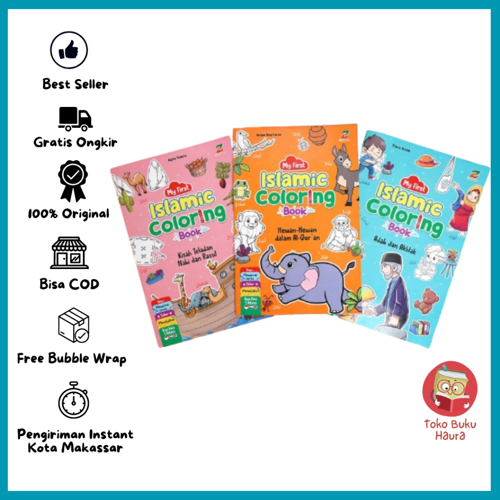 Jual [TBH] Islamic Coloring Book (3 Buku/Buku Mewarnai) | Shopee Indonesia