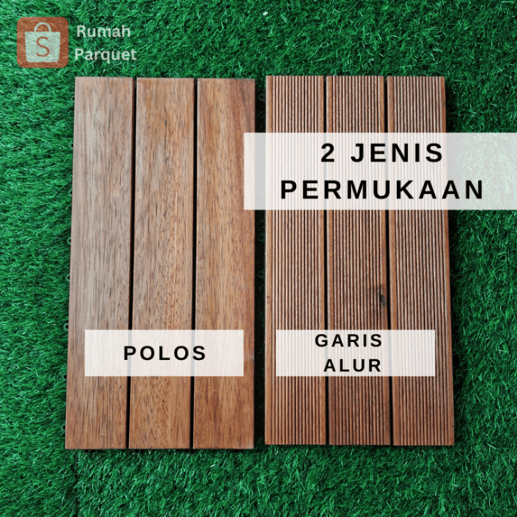 Jual Decking Tile Bengkirai Base - Rangka PVC-Praktis | Shopee Indonesia